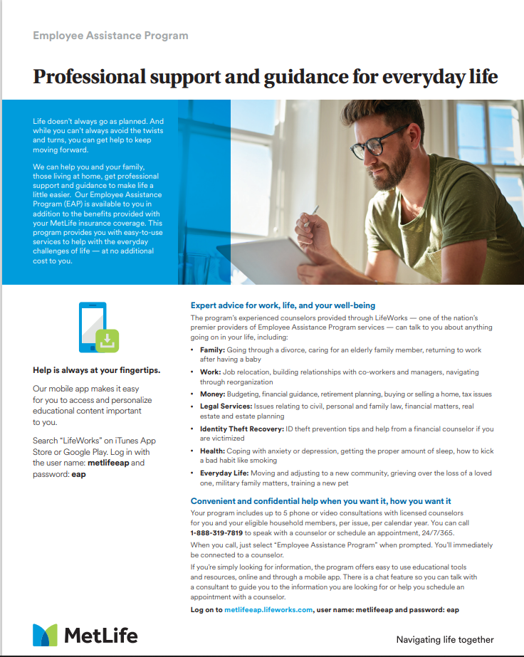 Employee Assistance Program – FC HR Support